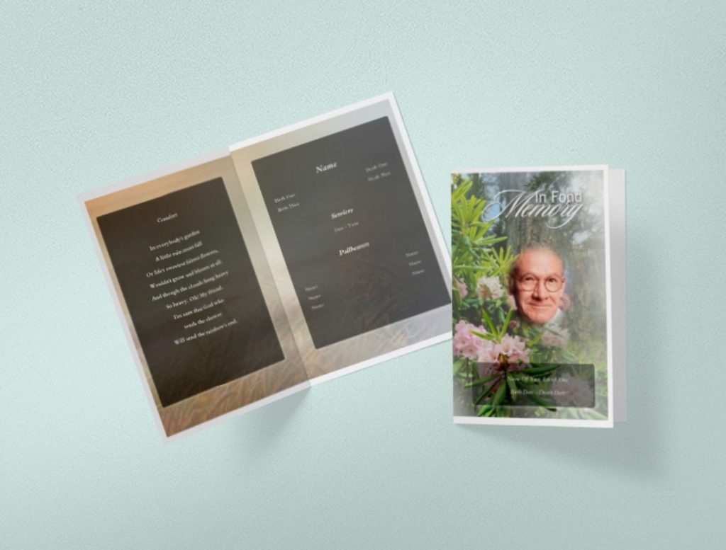Easy Funeral Programs | Funeral Templates | Funeral Programs