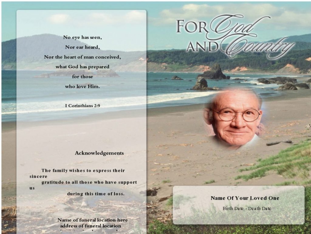 Obituary Writing Guide | Obituary Program Template