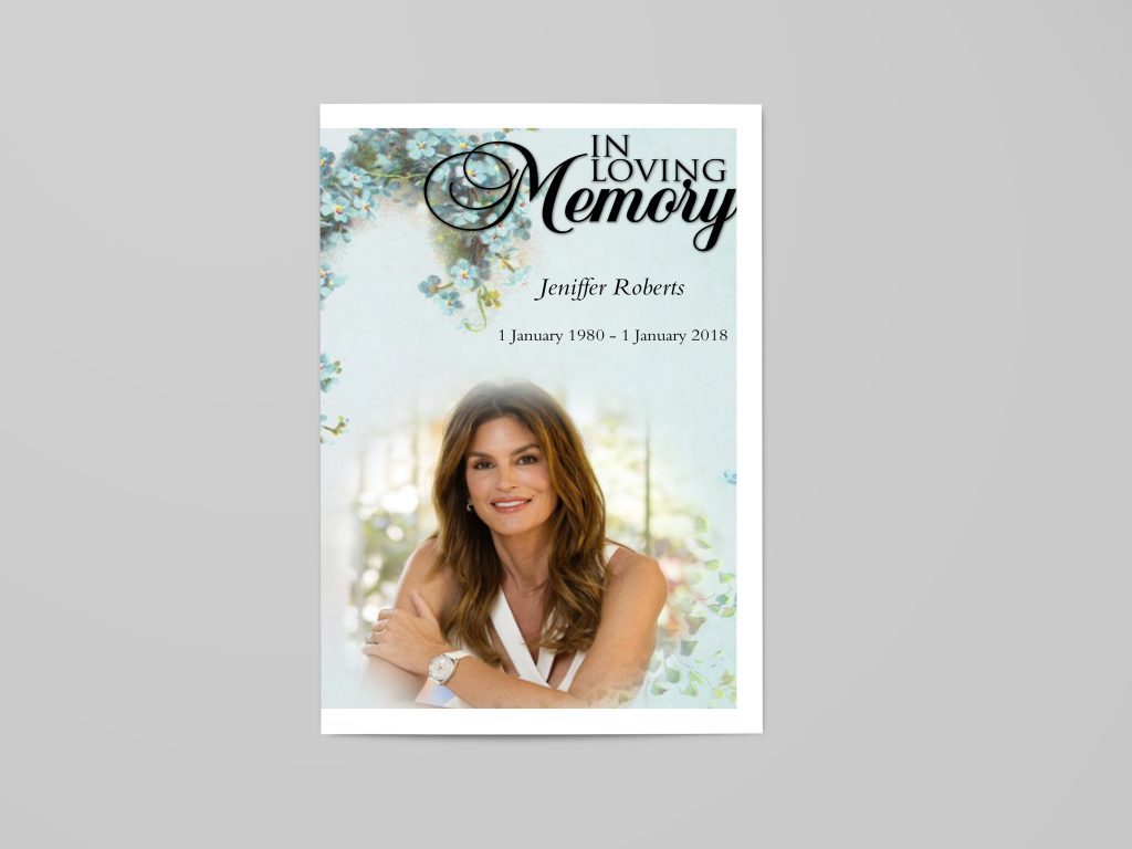 Royal Natural Funeral Program Template | QuickFuneral LLC