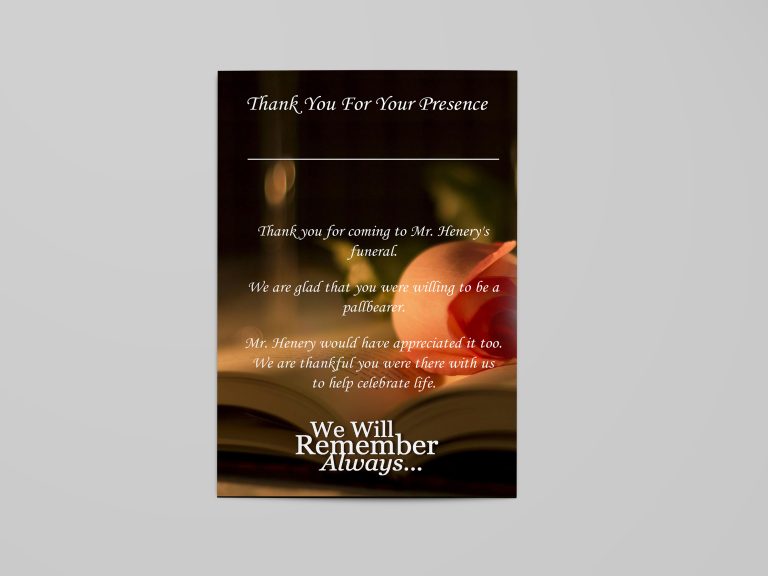 Bible Funeral Program Template | QuickFuneral LLC