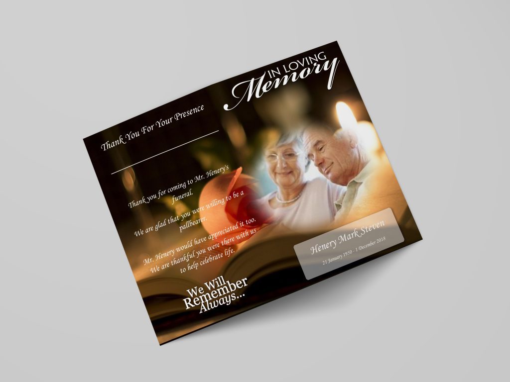 Bible Funeral Program Template | QuickFuneral LLC