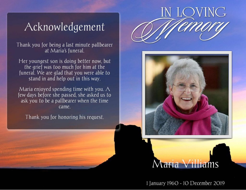 Sunset Funeral Program Template | QuickFuneral LLC