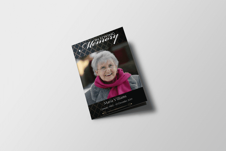 Elegant Funeral Program Template | QuickFuneral LLC