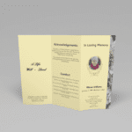 Tri-Fold Funeral Program Template Free Download