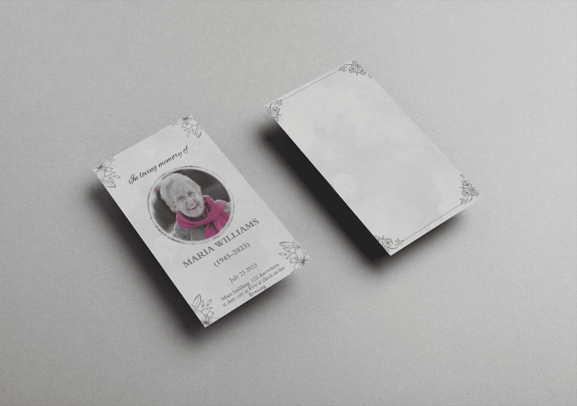 Sample Prayer Cards